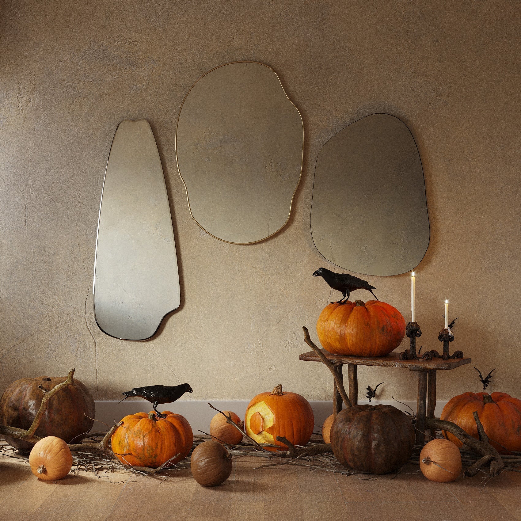 Spooky Season: Transform Your Mirrors into Chic Halloween Ghosts ...