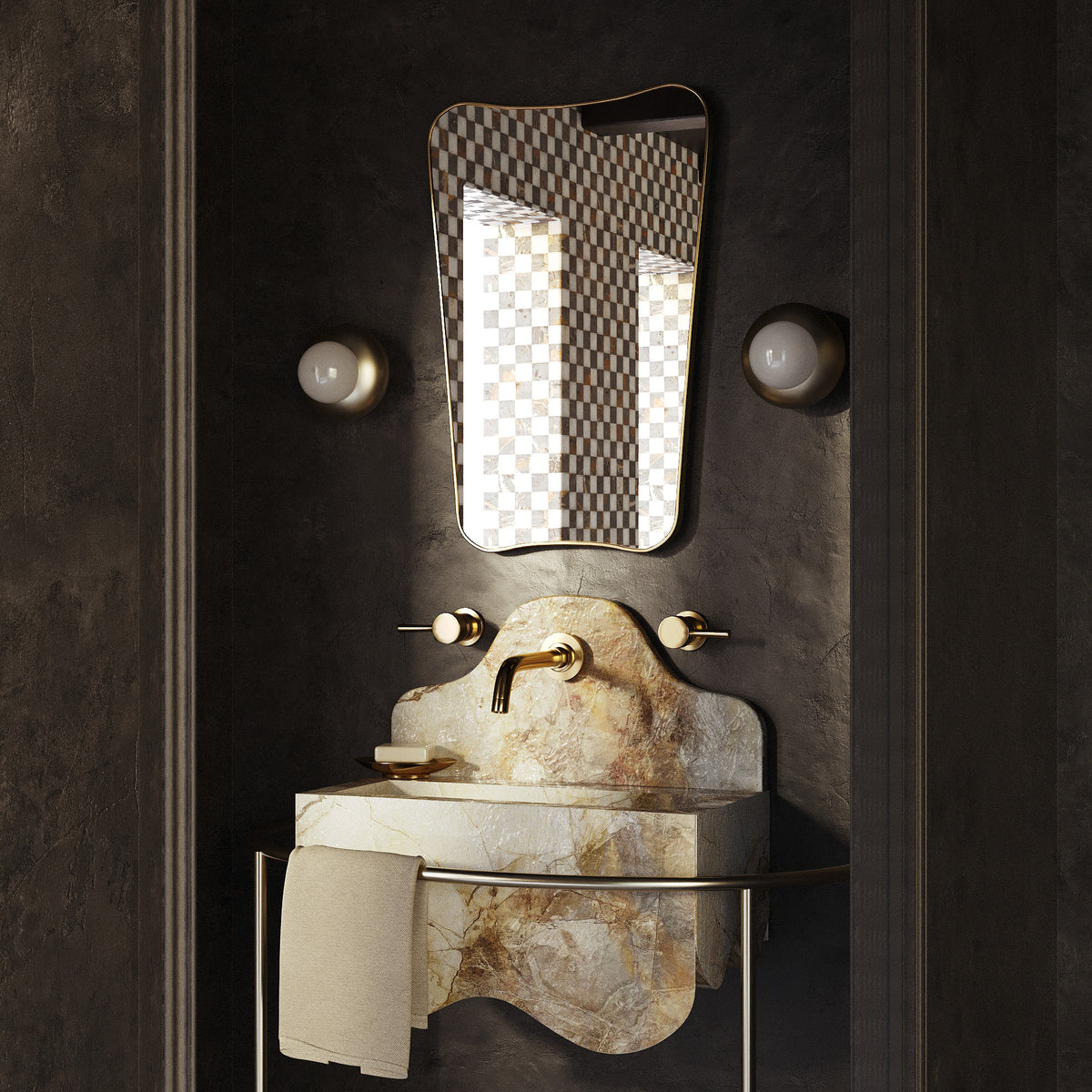 Butterfly Mirror | Gold Mirrors & Bathroom Mirrors | Ethnik Living ...