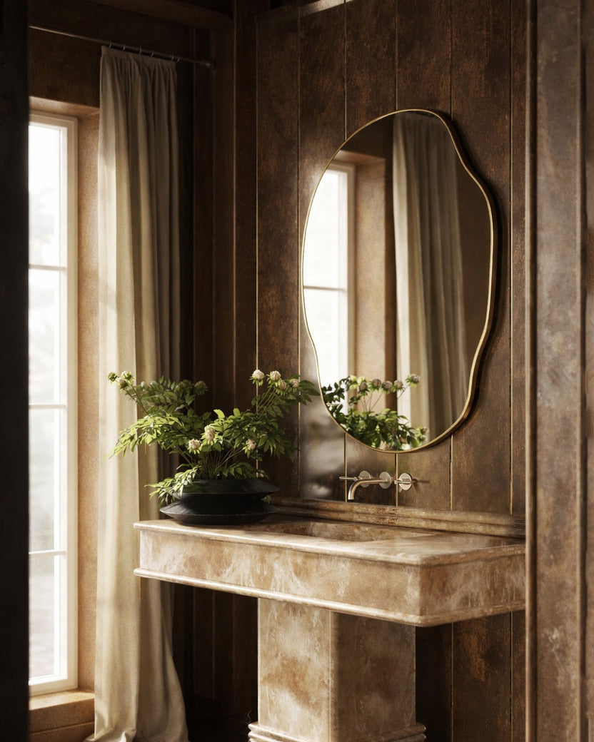 Silva Mirror | Organic Shaped Mirrors | Ethnik Living – ETHNIK LIVING