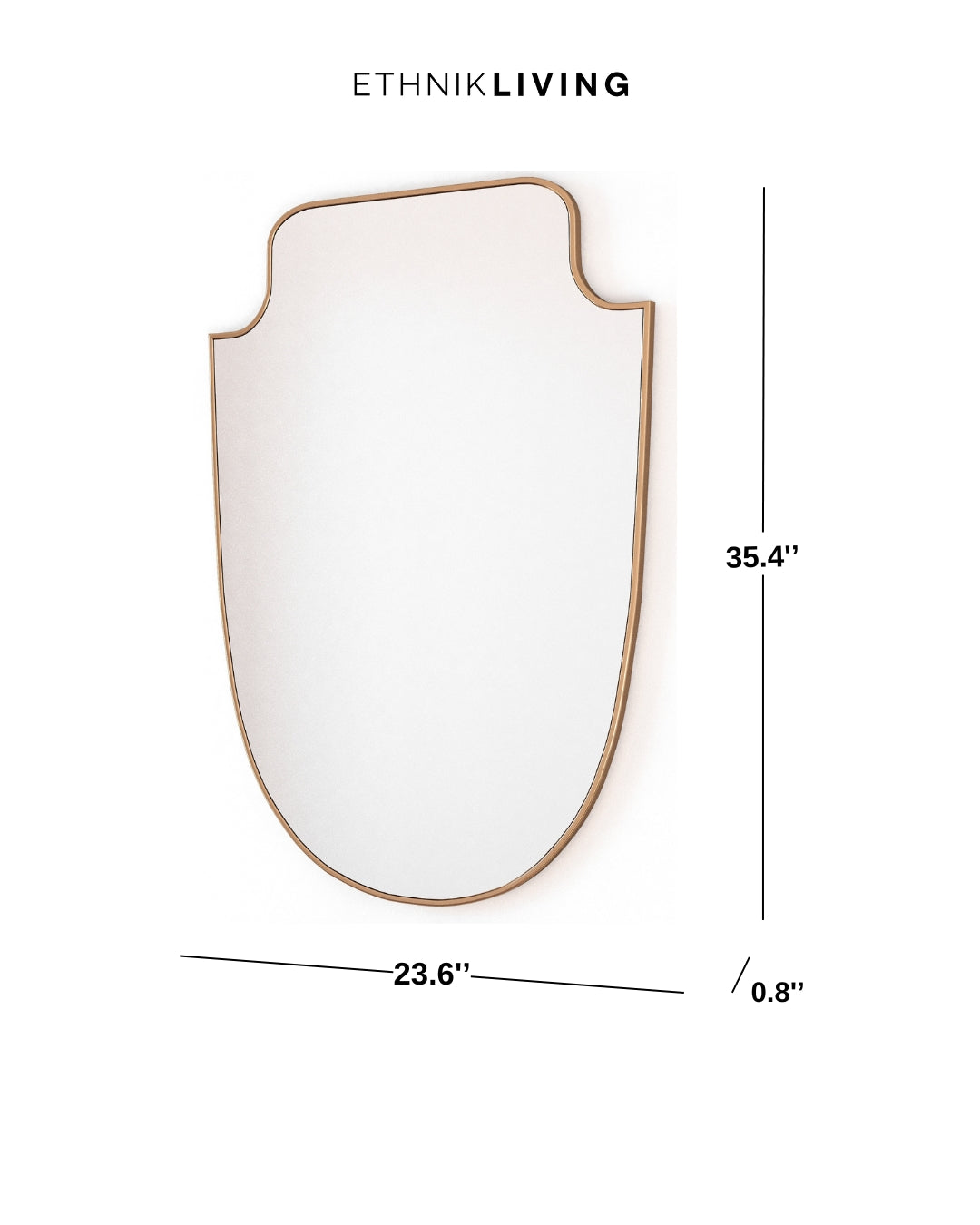 Shelda Gold Wall Mirror | Antique Mirrors | Ethnik Living – ETHNIK LIVING